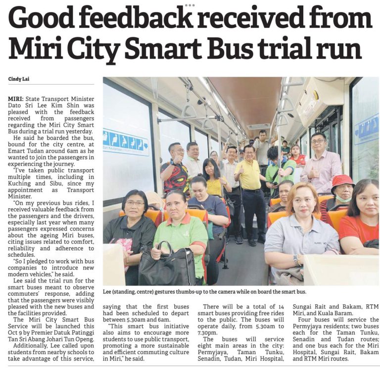 The Introduction of Miri City Smart Bus by Volvo Bus - DAI LIENG BERHAD